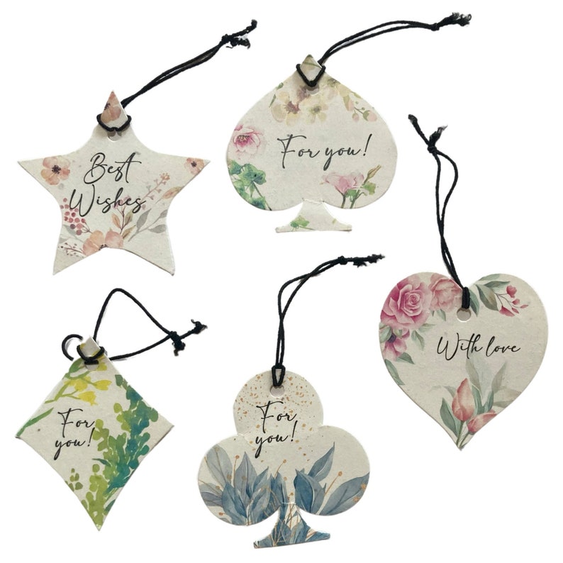 Seed Paper Gift Tags - Etsy