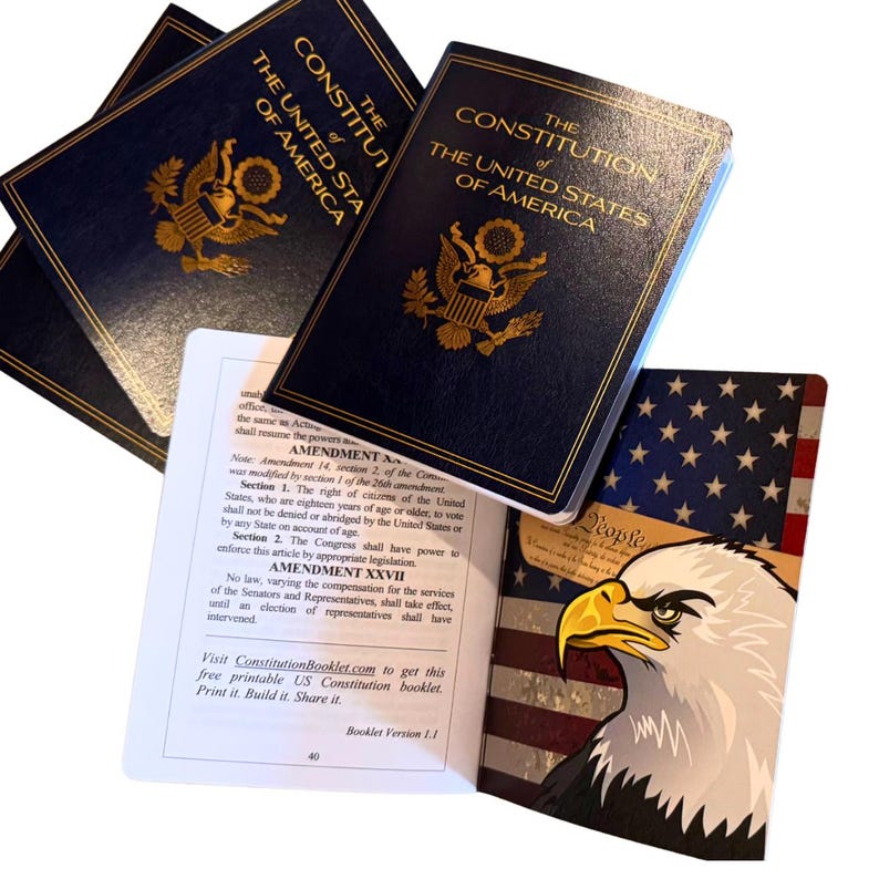 MUST HAVE** Pocket Constitution Booklet - U.S.A History Gift ...