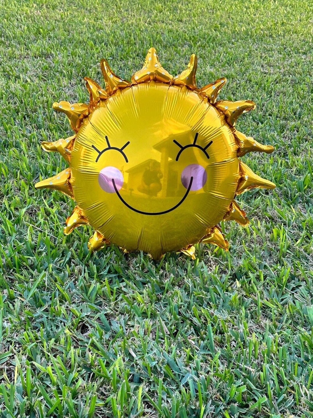24" Inch Smiling Sun Balloon Baby Shower Decorations Baby Little ...