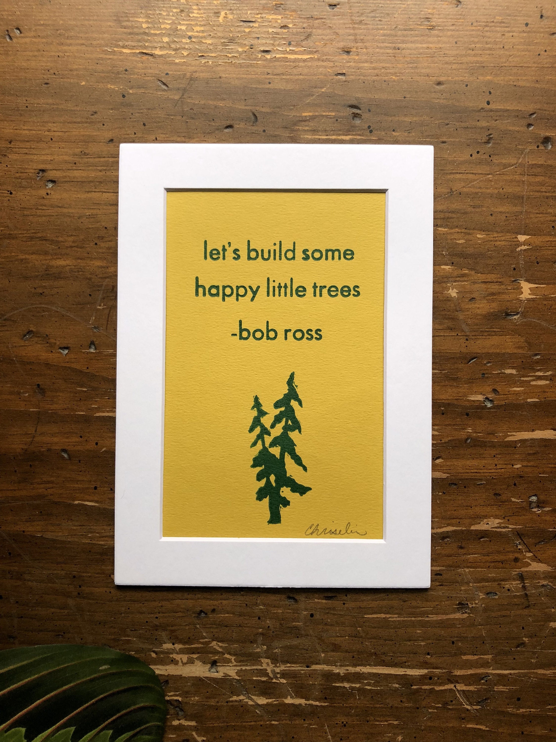 Bob Ross happy Little Trees Art - Etsy
