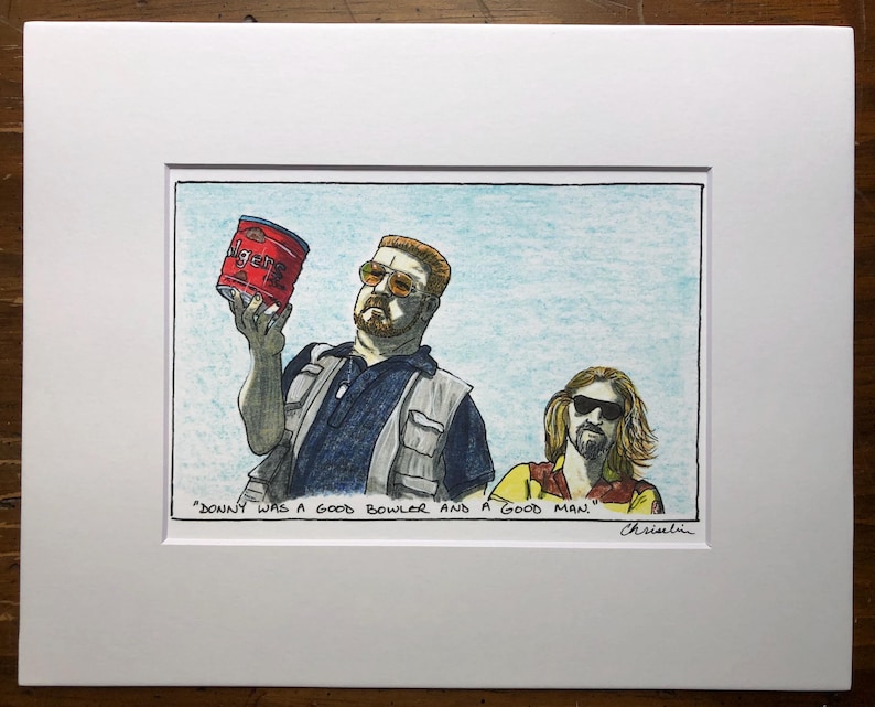 The Big Lebowski "donny Was a Good Bowler and a Good Man" Art Print ...