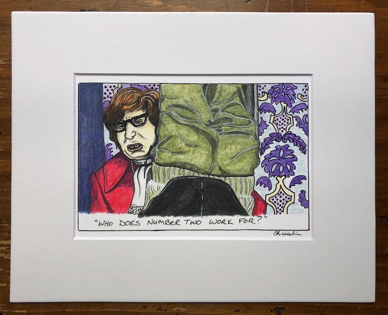 Austin Powers "who Does Number Two Work For?" Art Print, International ...