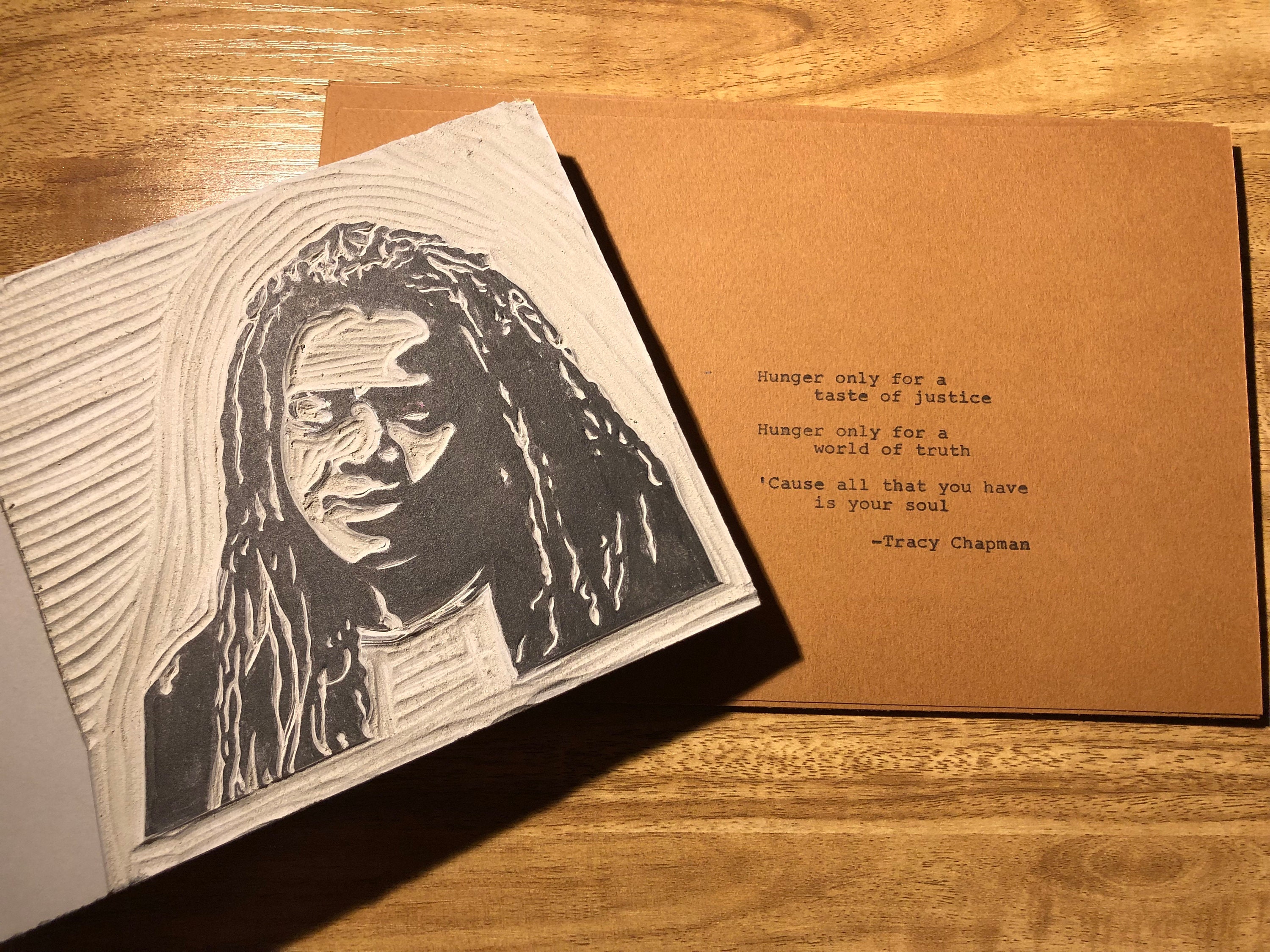 Tracy Chapman Blockprint - Etsy