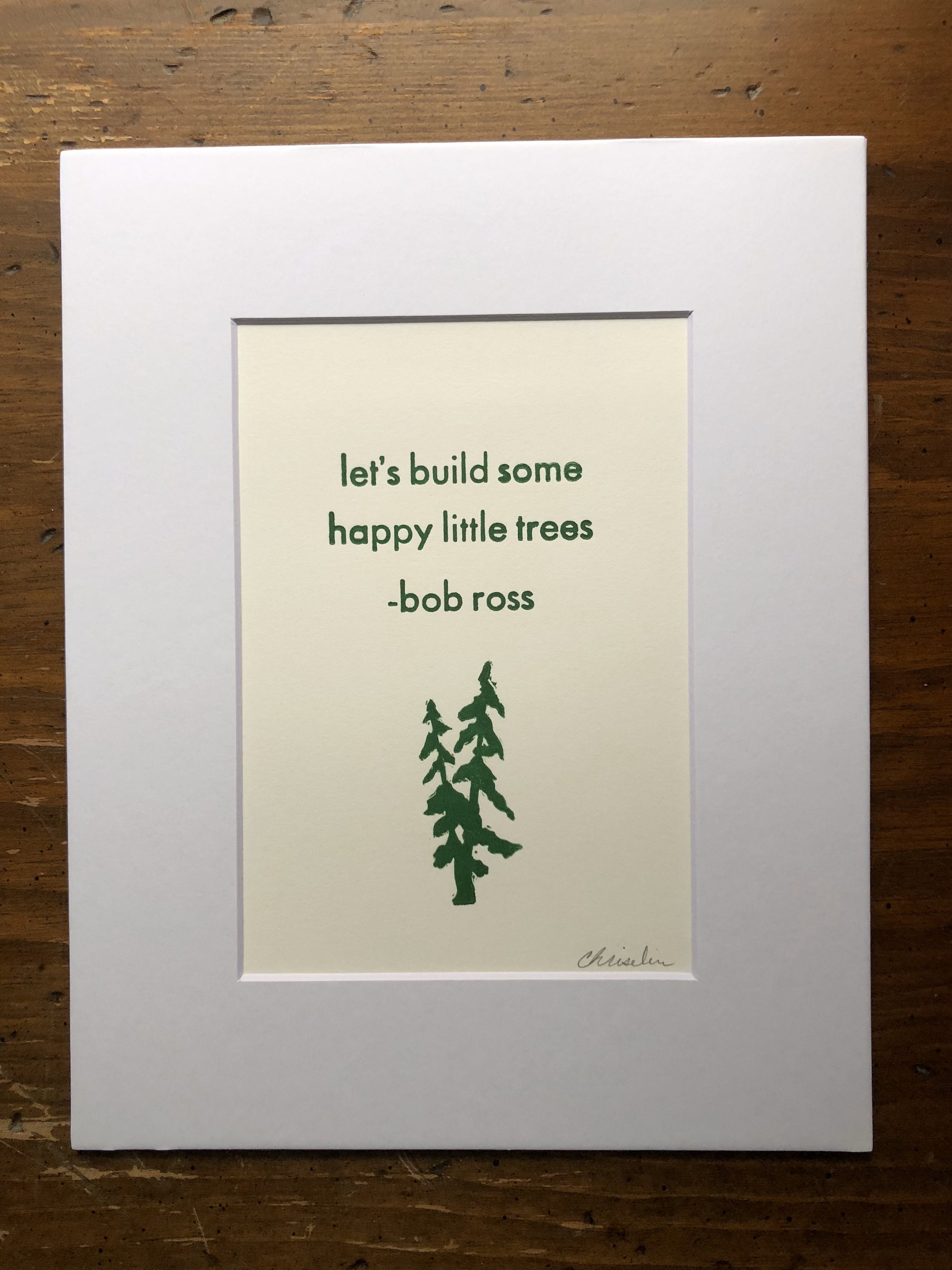 Bob Ross happy Little Trees Art - Etsy