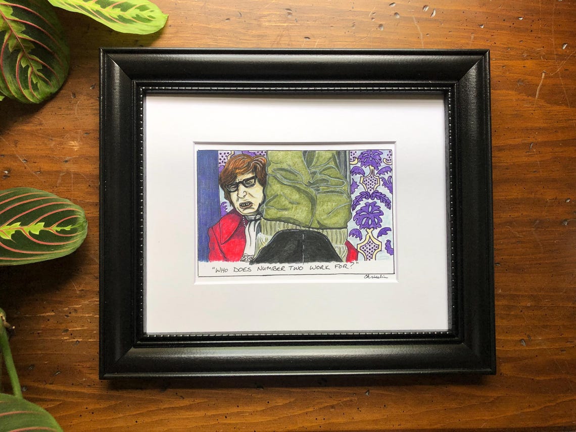 Austin Powers "who Does Number Two Work For?" Art Print, International ...
