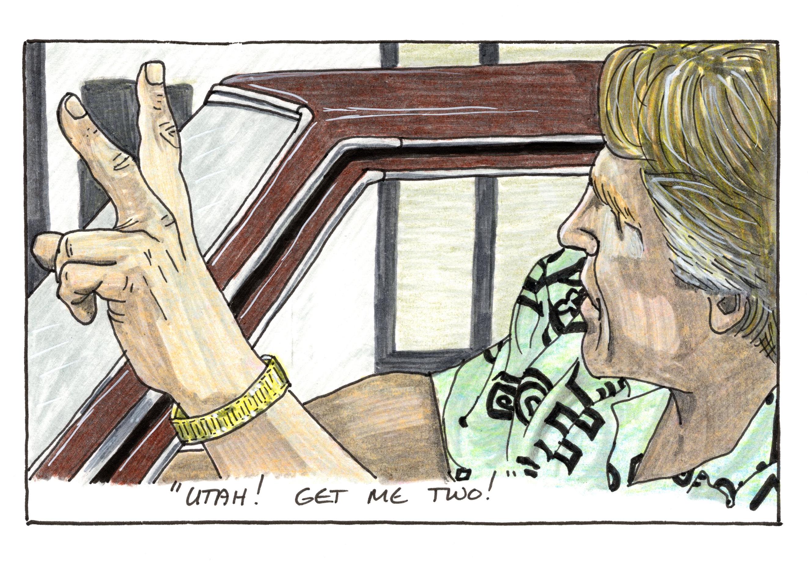 Point Break "utah, Get Me Two!" Art Print; Gary Busey, Meatball ...