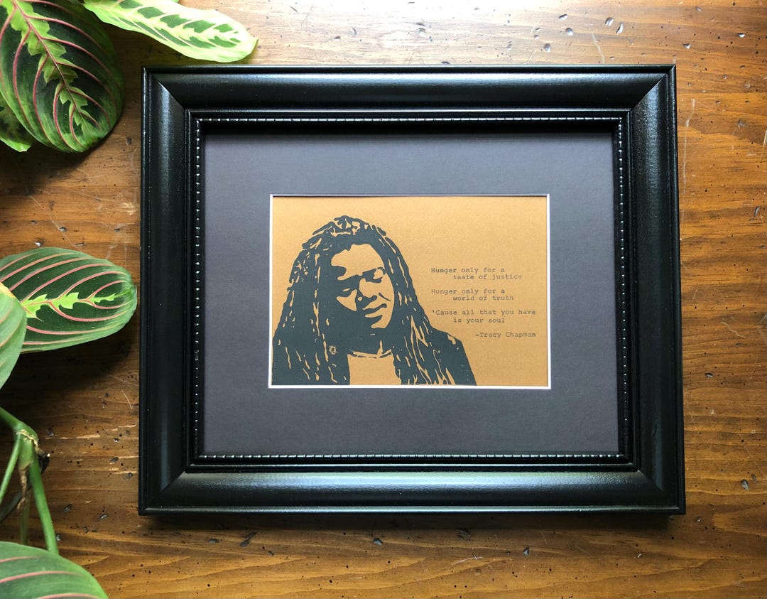 Tracy Chapman Blockprint - Etsy