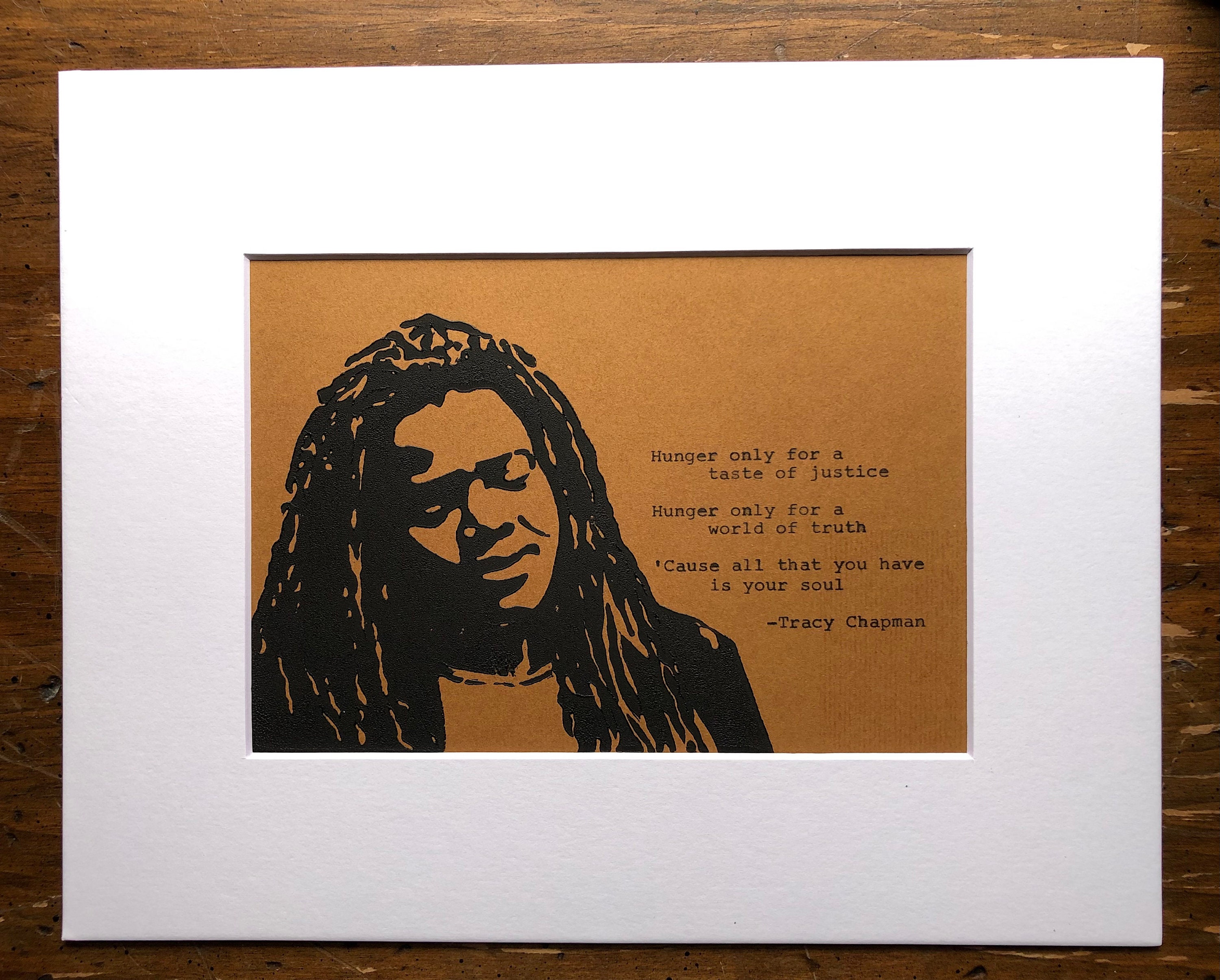 Tracy Chapman Blockprint - Etsy