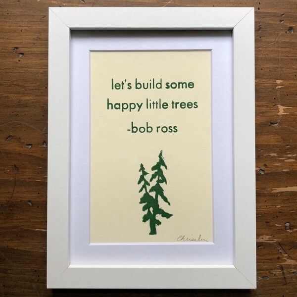 Bob Ross Happy Trees - Etsy
