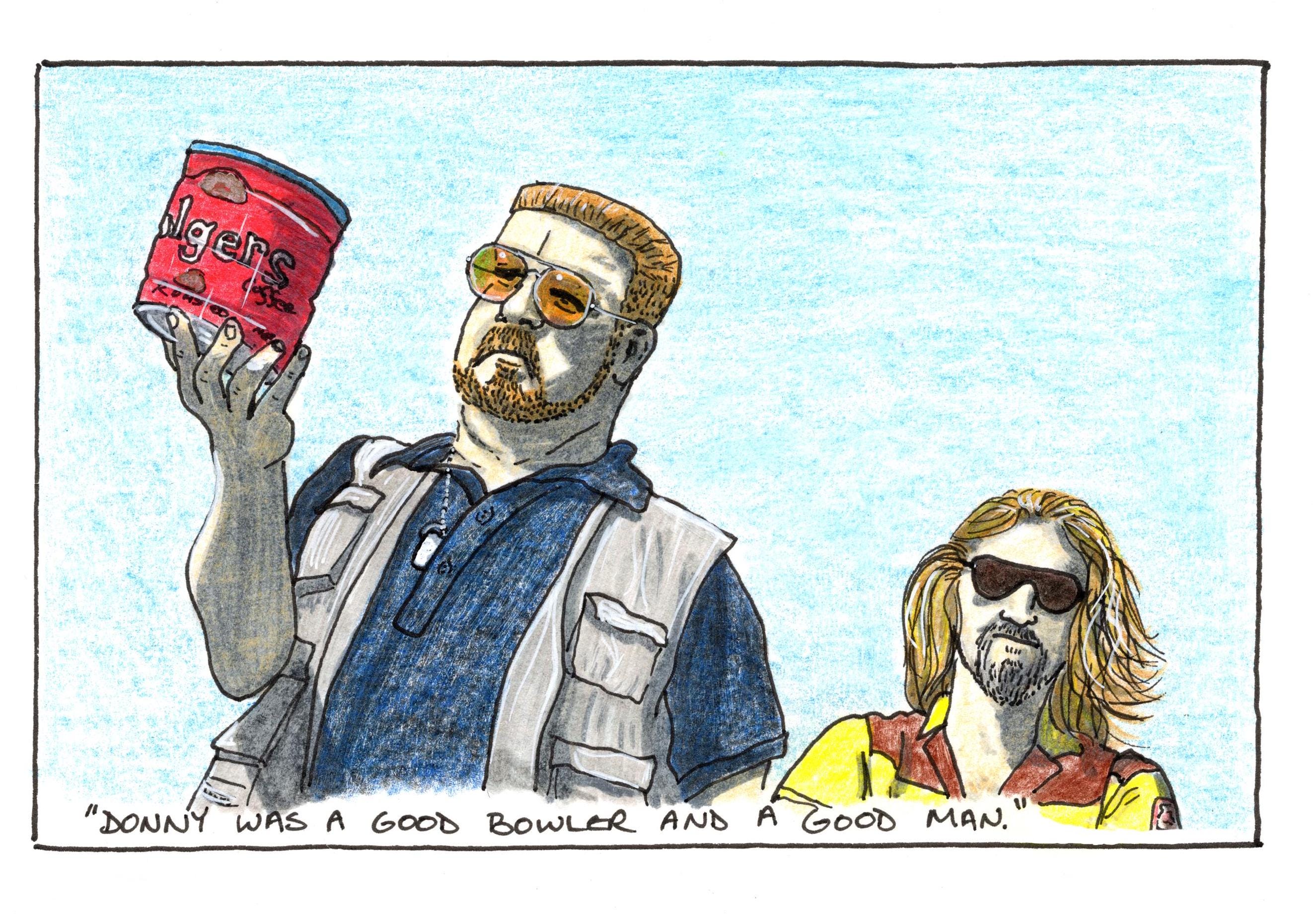 The Big Lebowski "donny Was a Good Bowler and a Good Man" Art Print ...