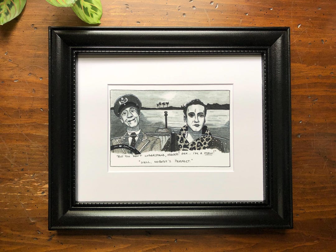 Some Like It Hot "nobody's Perfect" Art Print; Billy Wilder, Jack ...