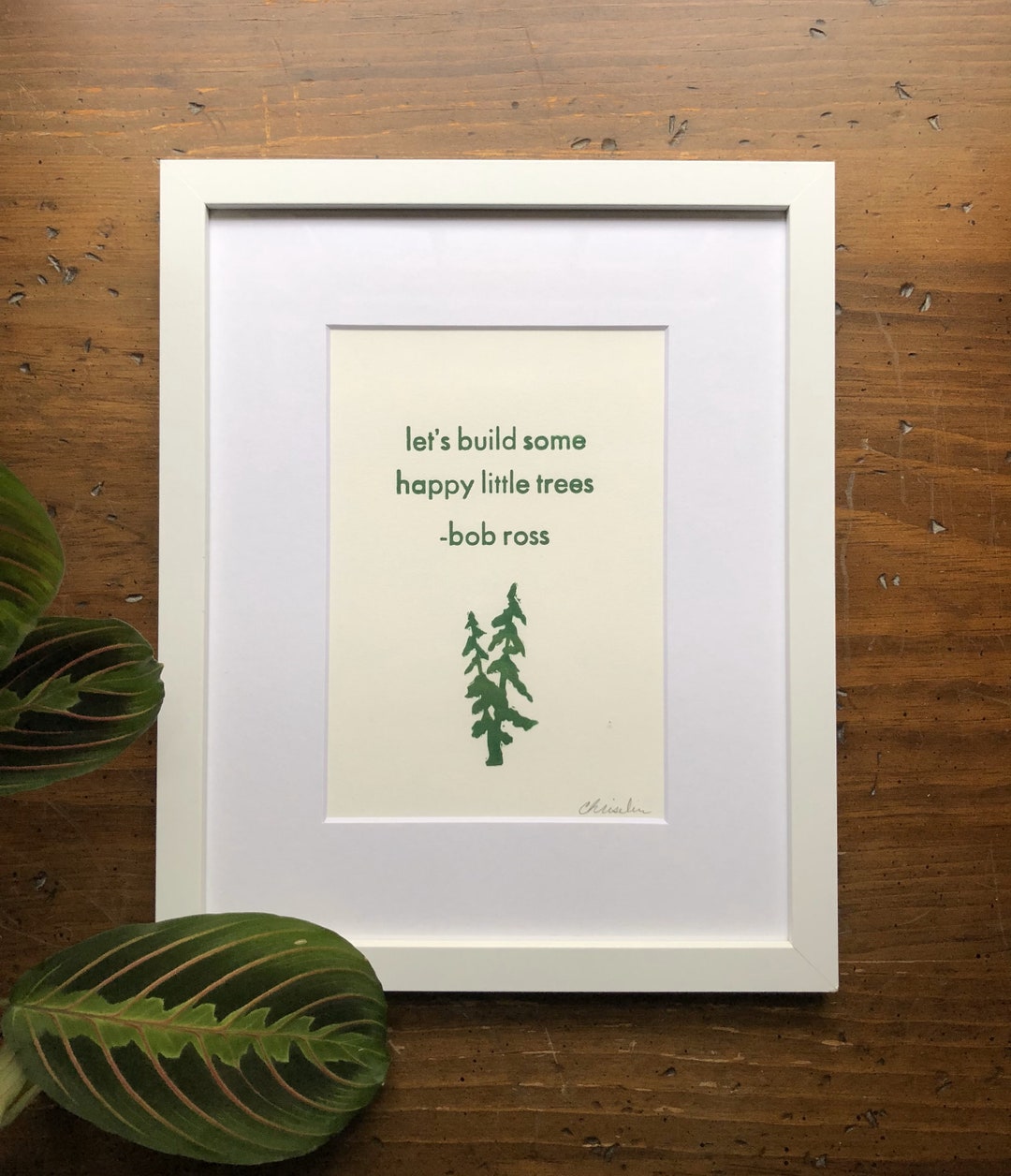 Bob Ross "happy Little Trees" Art - Etsy
