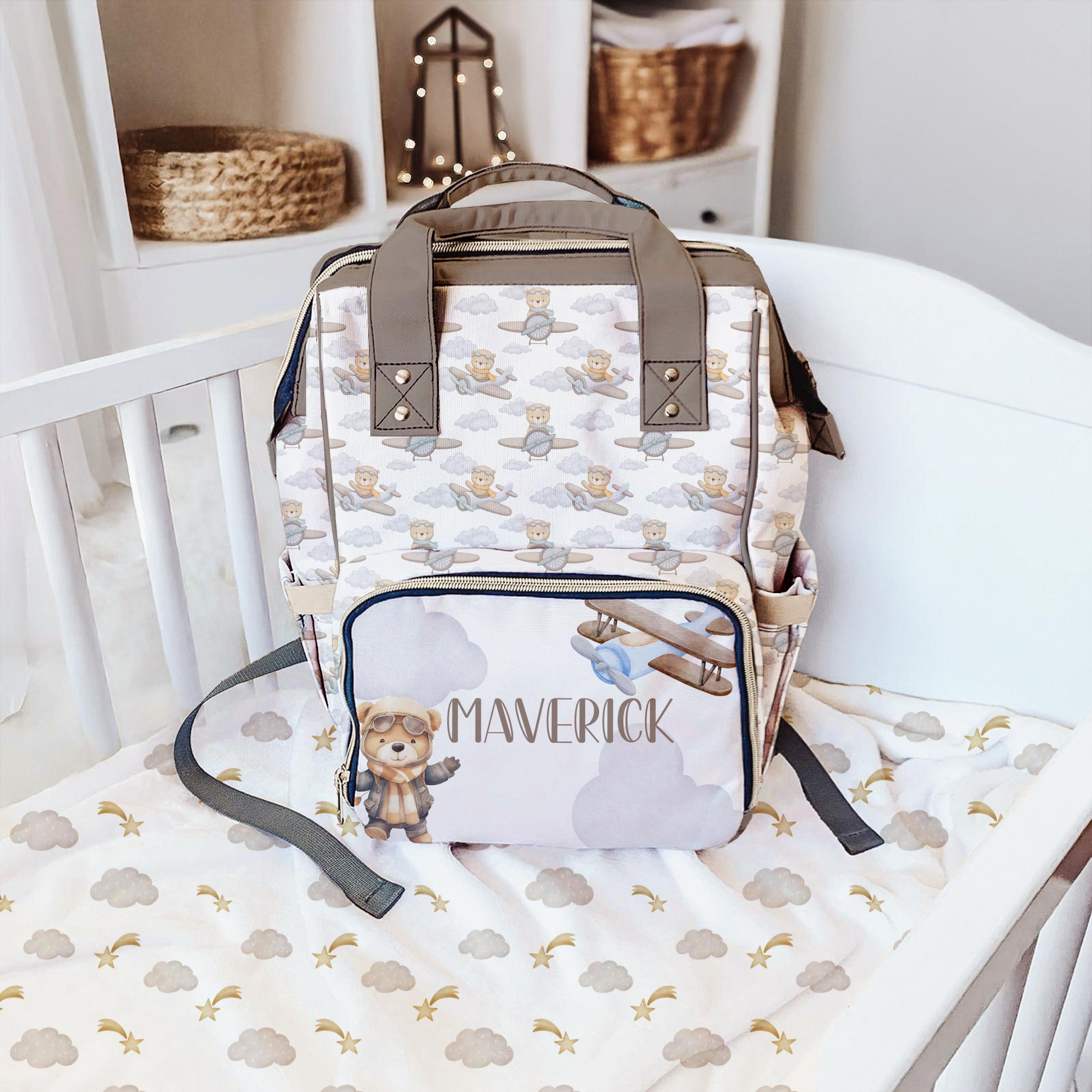 Personalized Diaper Bag | Airplane Backpack | Transport | Travel | Baby ...