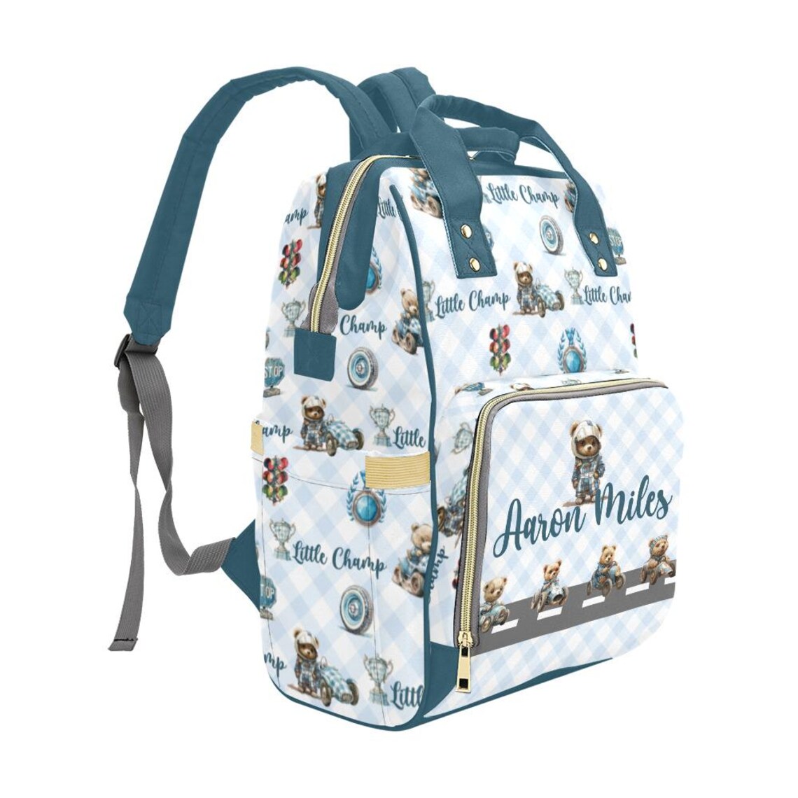 Personalized Diaper Bag Backpack Muscle Cars Backpack Diaper Bag ...