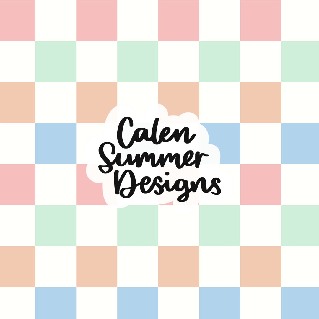 Spring Pastel Checkers Seamless Pattern File for Commercial Use ...