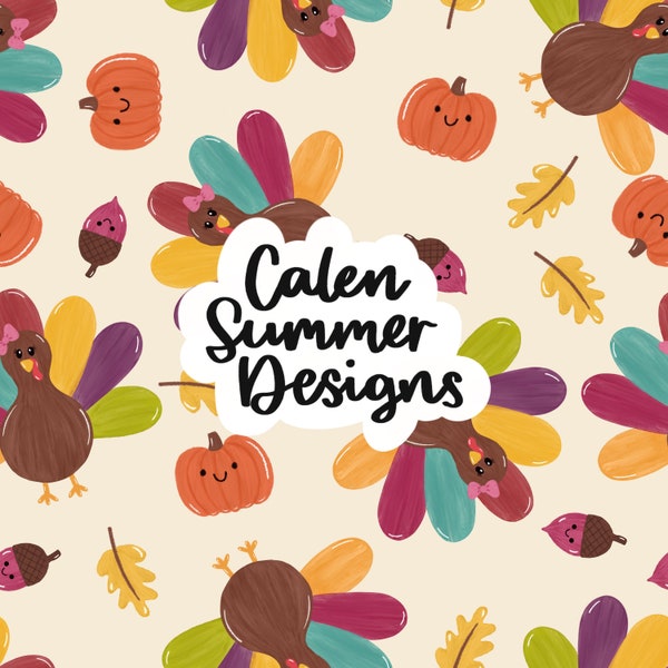 Thanksgiving Fabric - Etsy