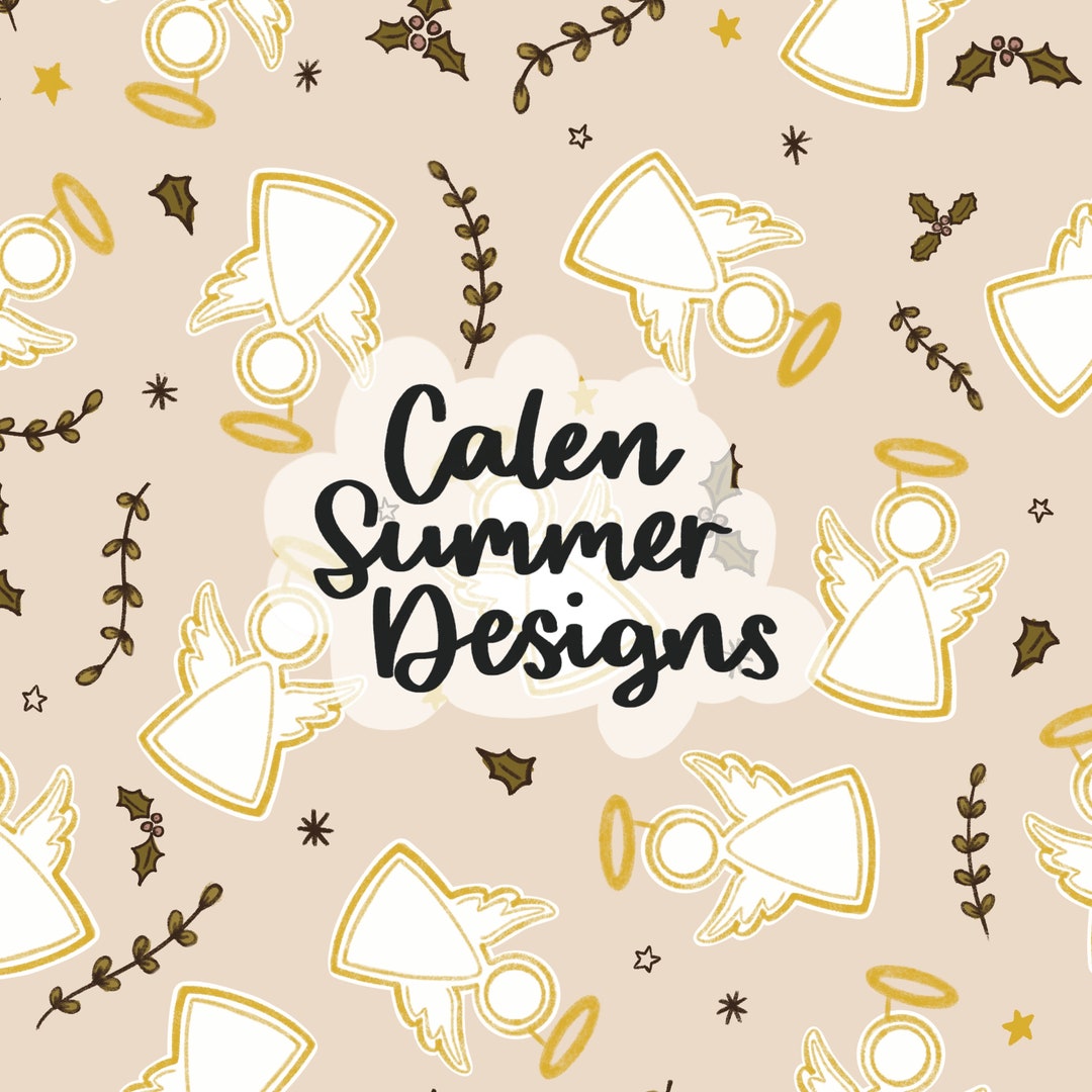 Christmas Angels Seamless Repeat Pattern File for Commercial Use ...