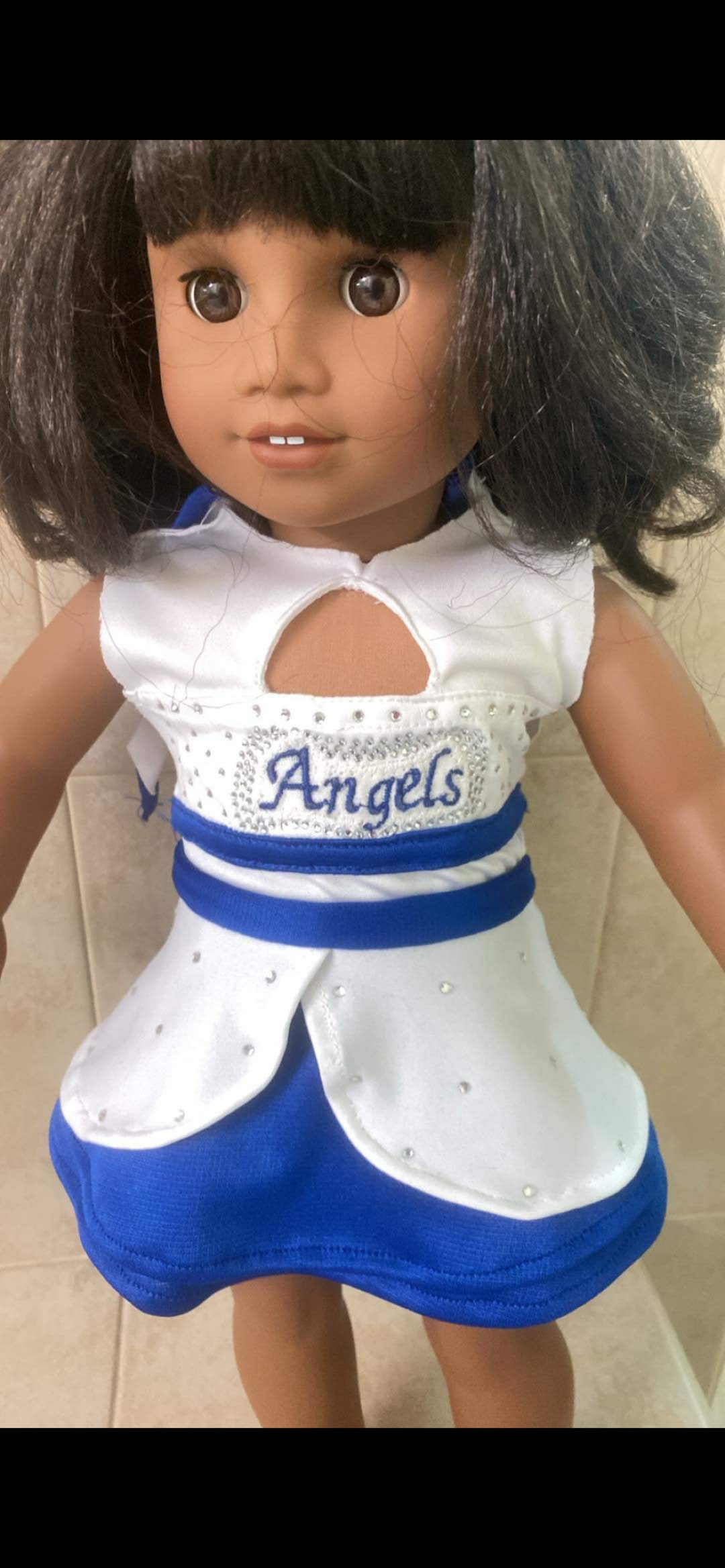 Sleeveless Cheer Outfit angels Double Layered Shirt, Angel Wings on ...