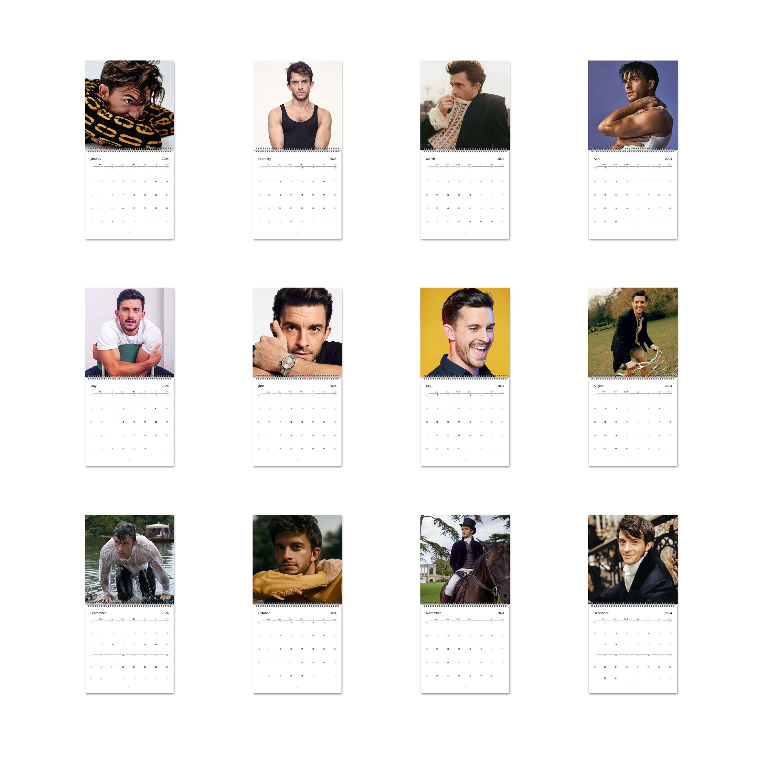 Jonathan Bailey Calendar Vol.2 2024 Calendar, Wall Calendar 2024 ...