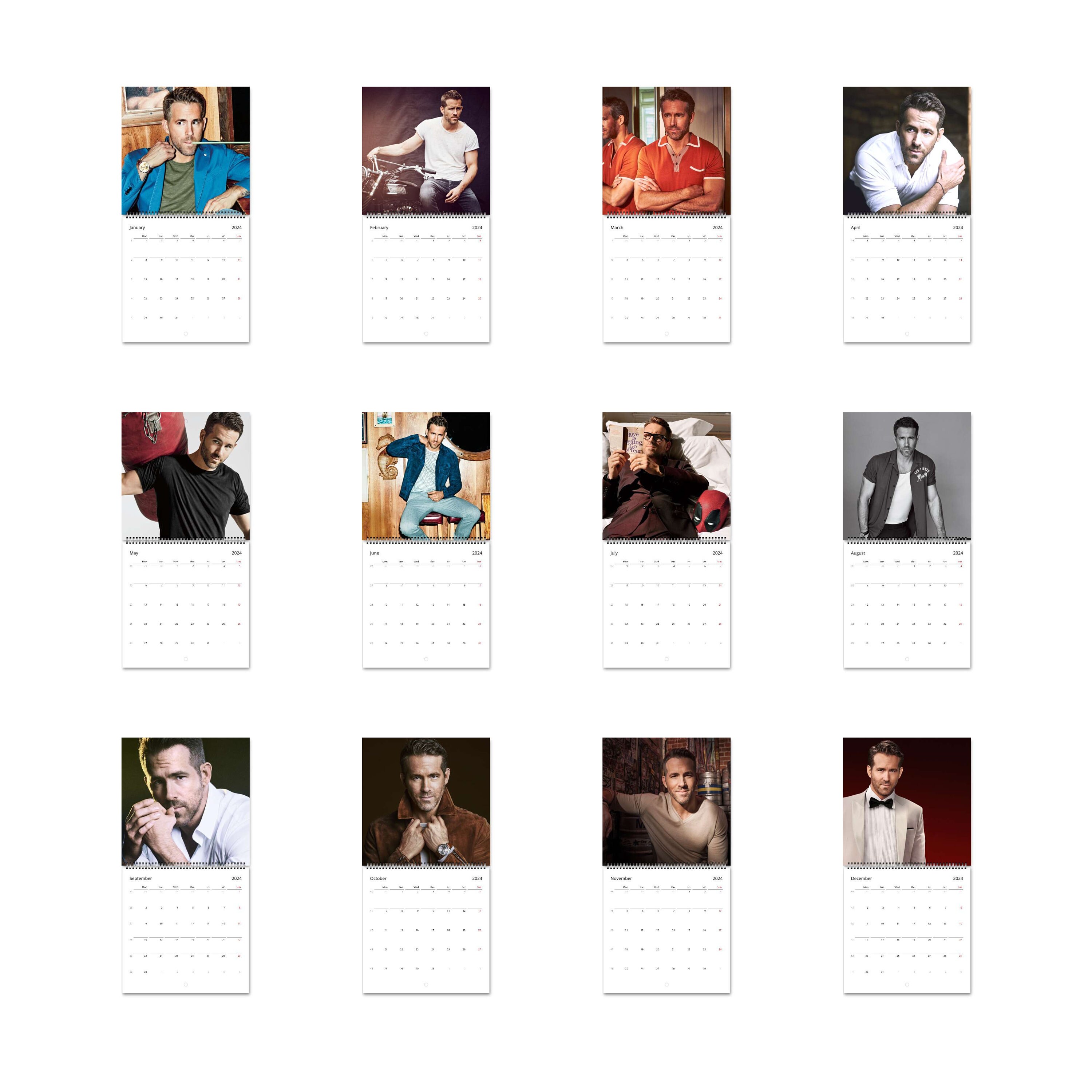 Ryan Reynolds Calendar Vol.1 - 2024 Calendar, Wall Calendar 2024 sold ... Ryan Reynolds Calendar Vol.1 - 2024 Calendar, Wall Calendar 2024 sold ...