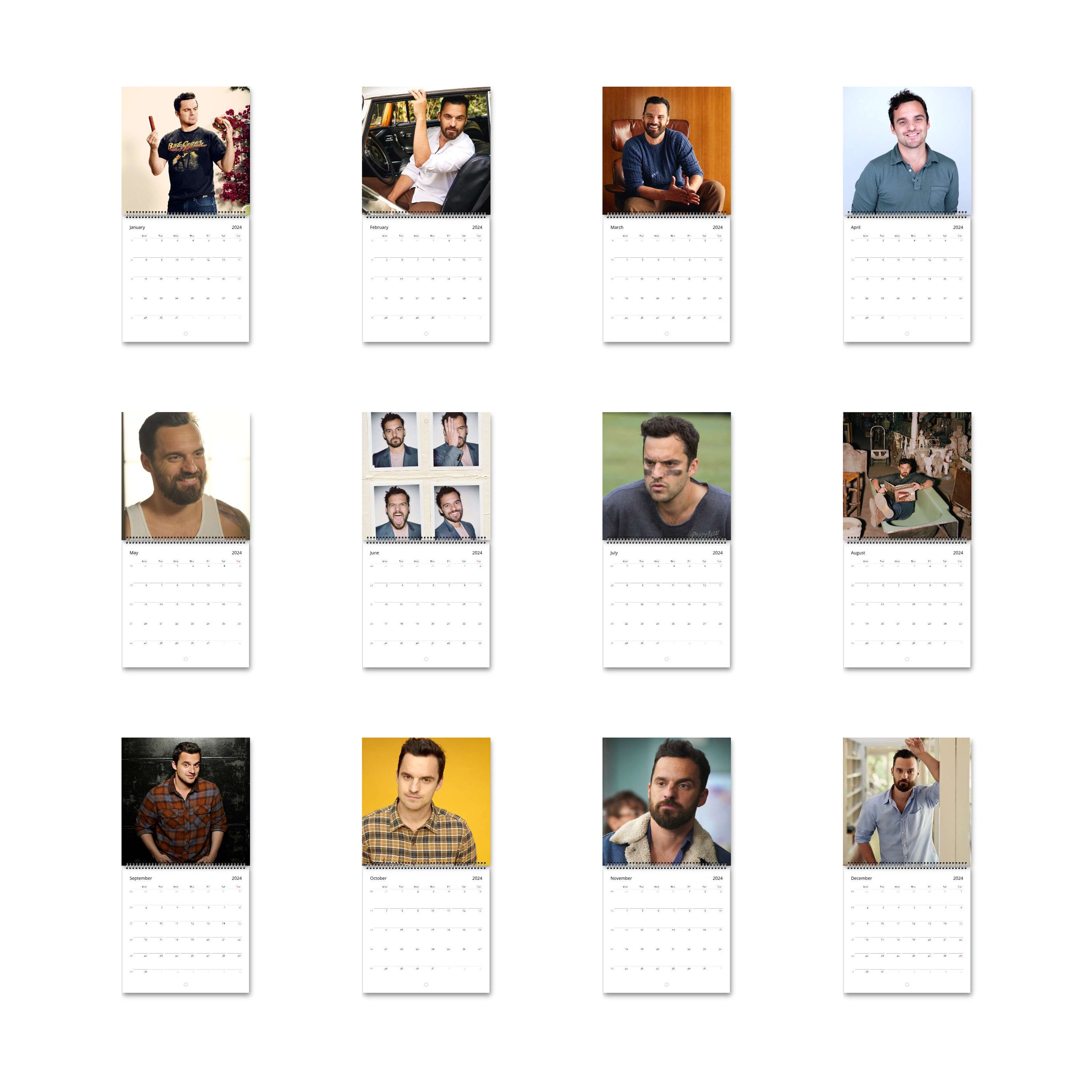 Jake Johnson Calendar Vol.1 - 2024 Calendar, Wall Calendar 2024 sold by ...