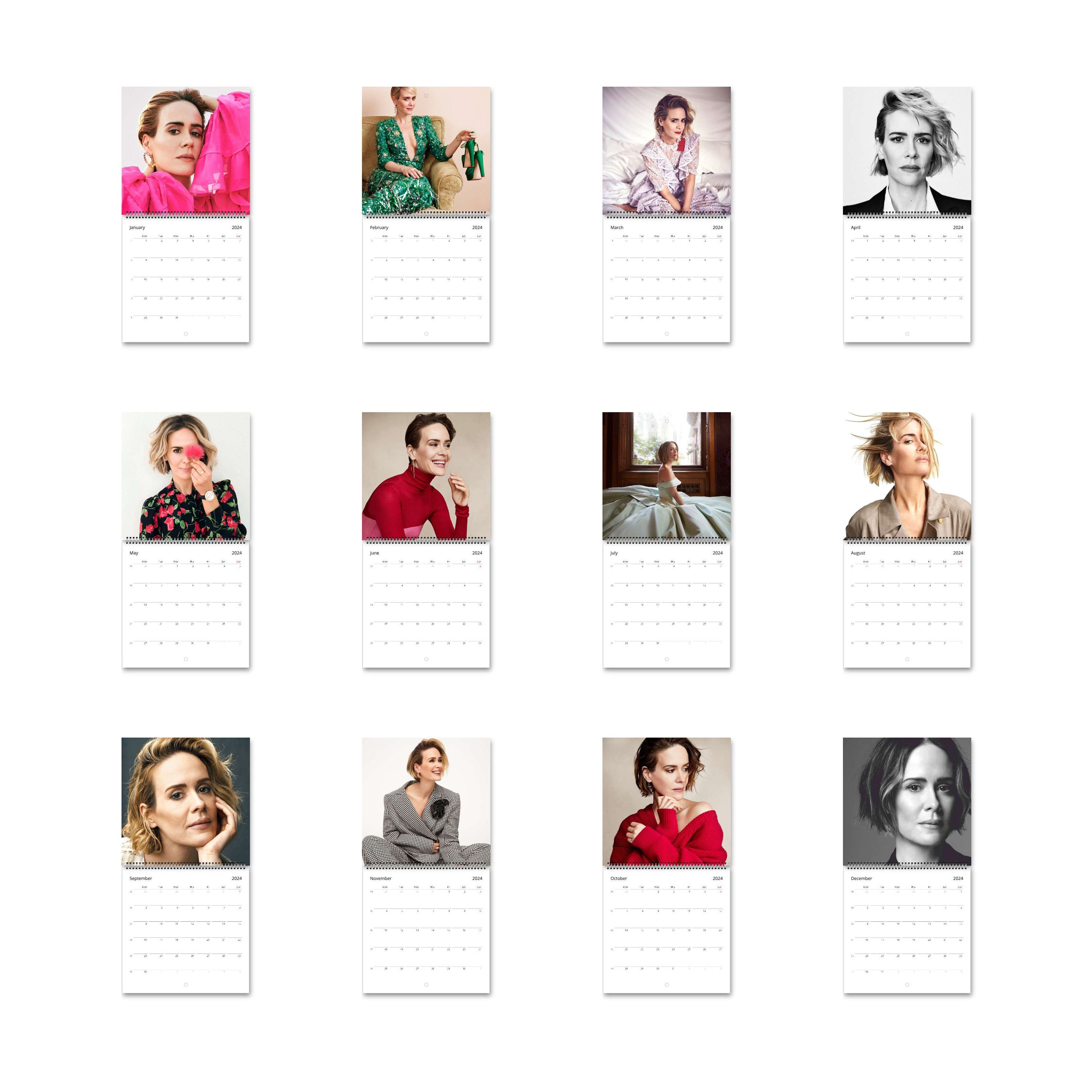 Sarah Paulson Calendar Vol.1 - 2024 Calendar, Wall Calendar 2024 sold ...