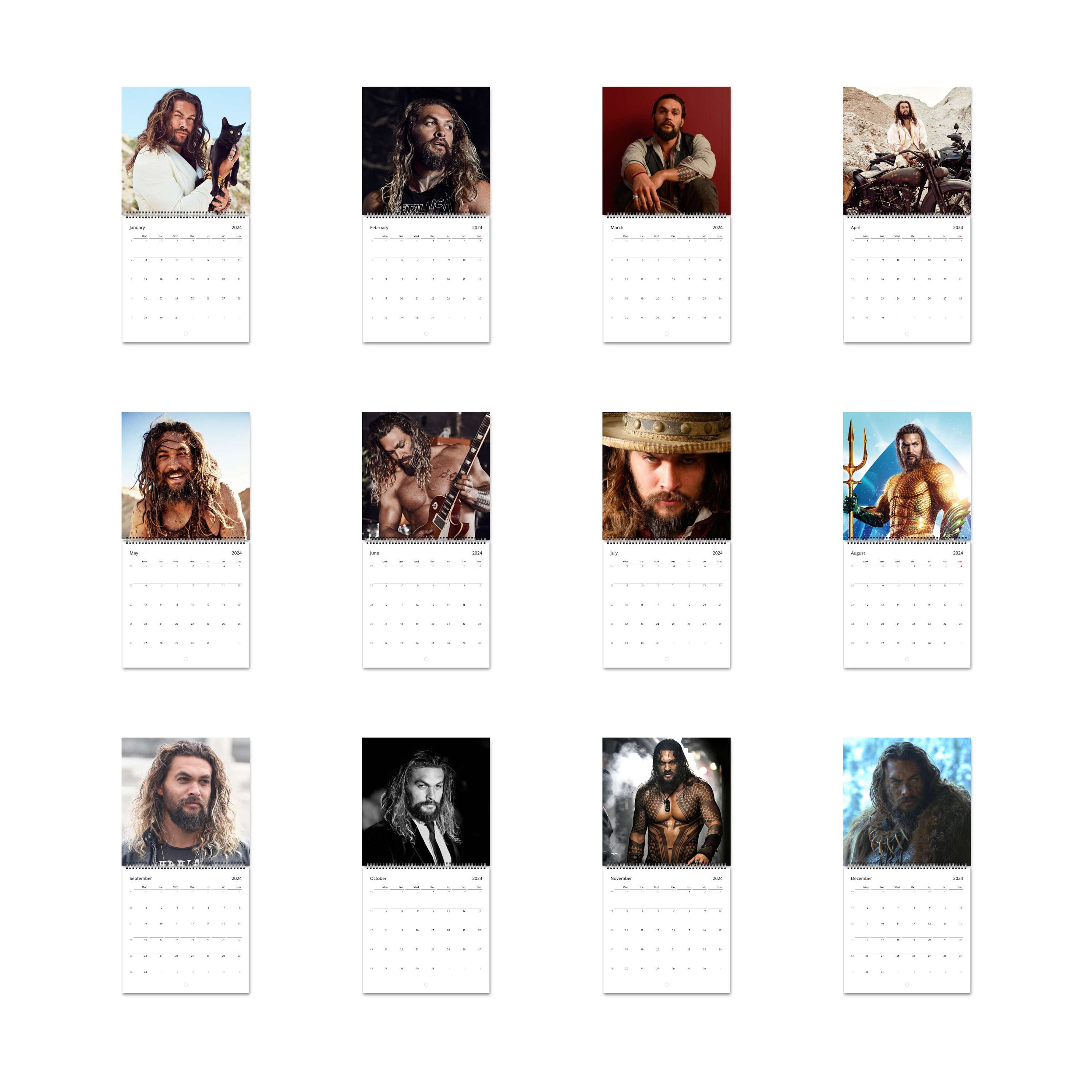 Jason Momoa Calendar Vol.1 - 2024 Calendar, Wall Calendar 2024 sold by Meaghan Certainty | SKU ...
