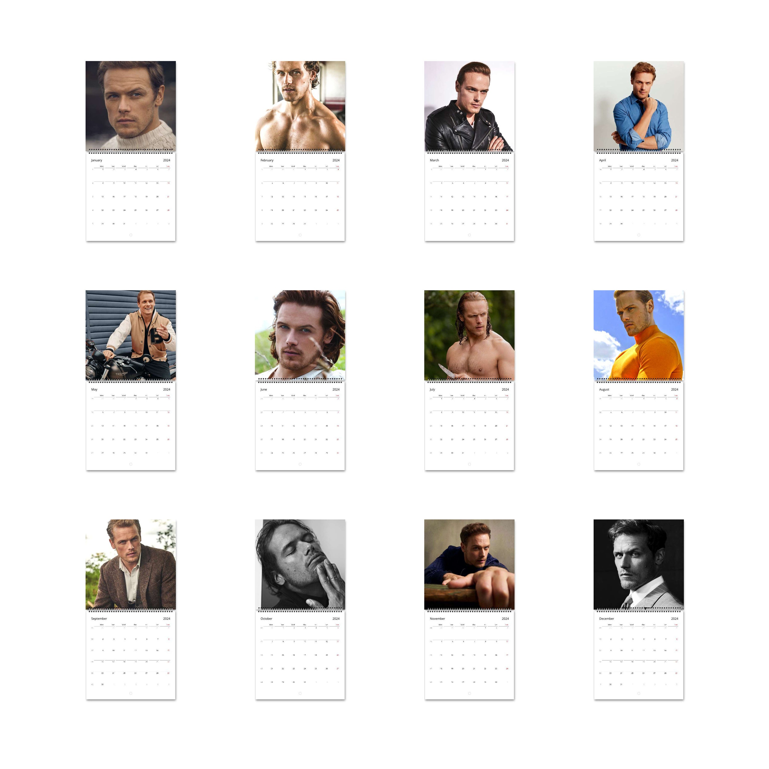 Sam Heughan Calendar - 2024 Calendar, Wall Calendar 2024, Planner 2024 ... Sam Heughan Calendar - 2024 Calendar, Wall Calendar 2024, Planner 2024 ...