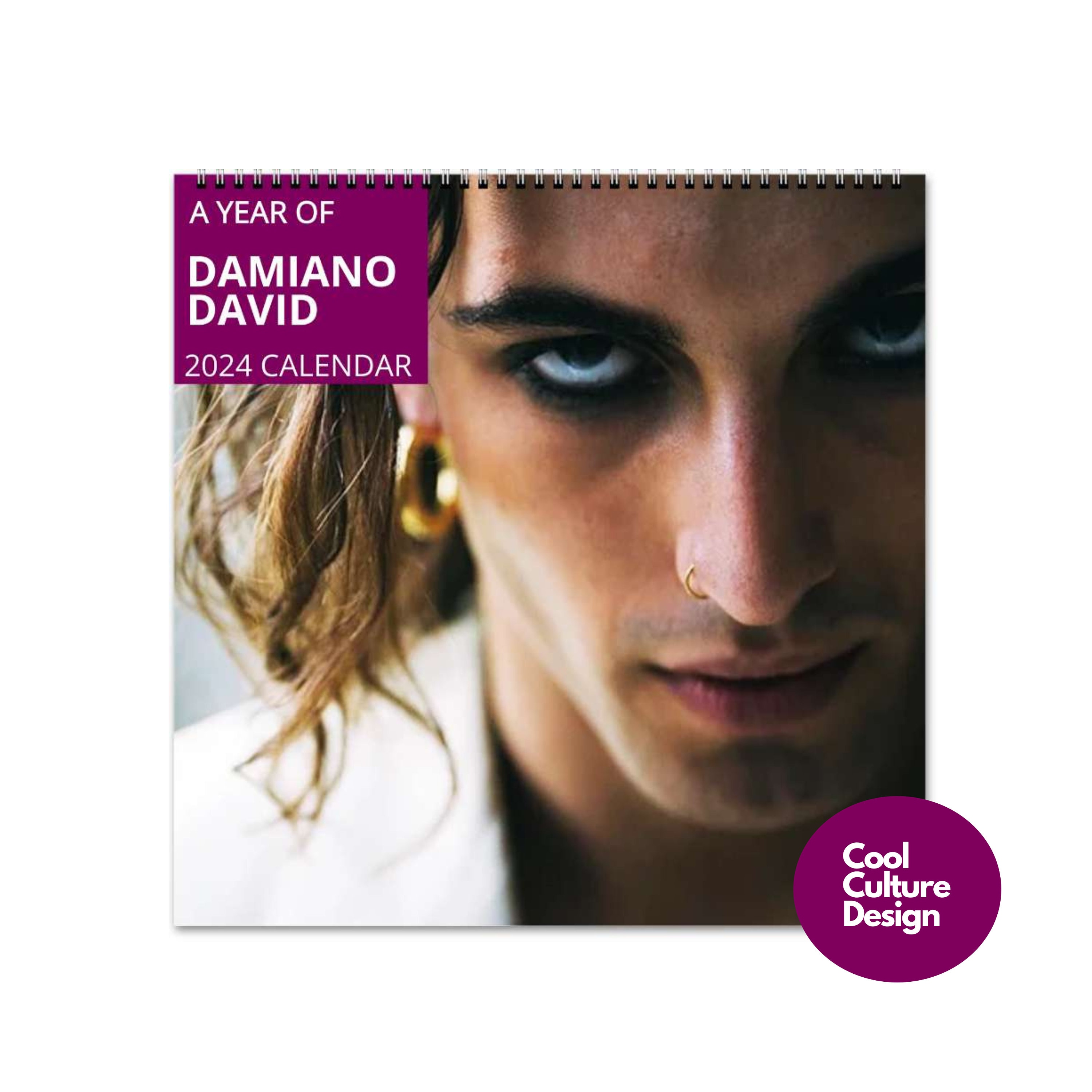 Damiano David Calendar Vol.1 - 2024 Calendar, Wall Calendar 2024 sold ...