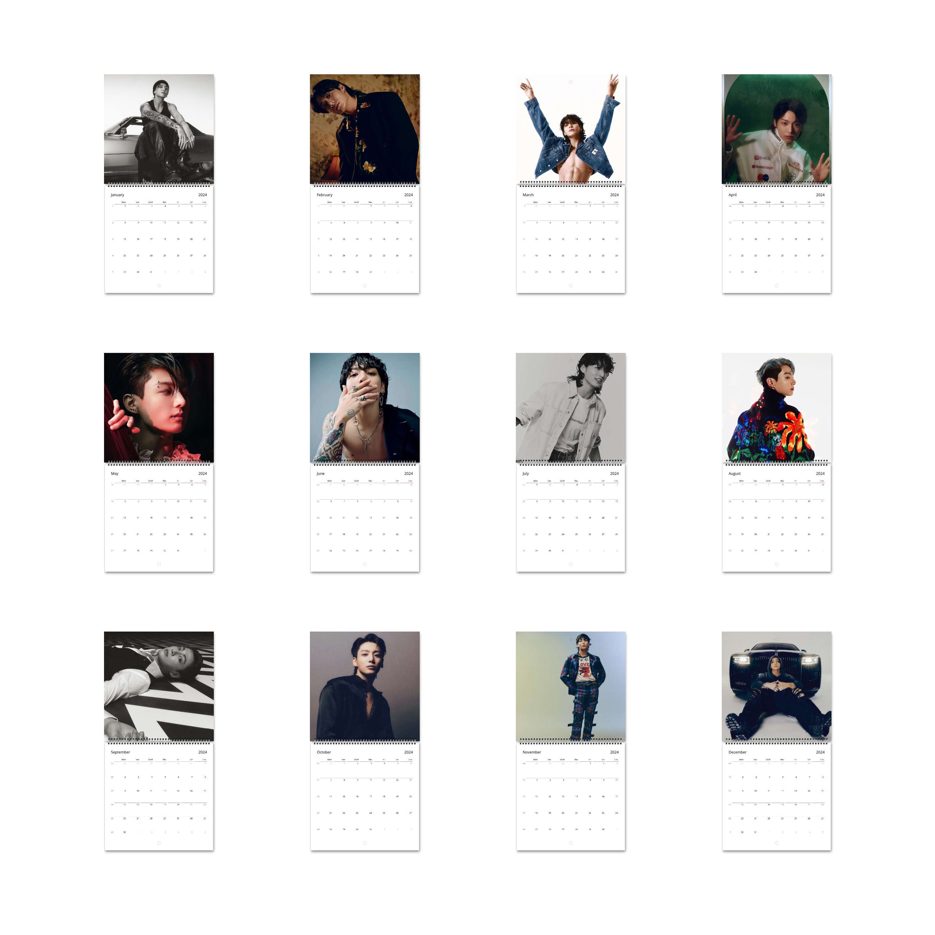 Jungkook Calendar Vol2 2024 Calendar, Wall Calendar 2024 venduto da ...