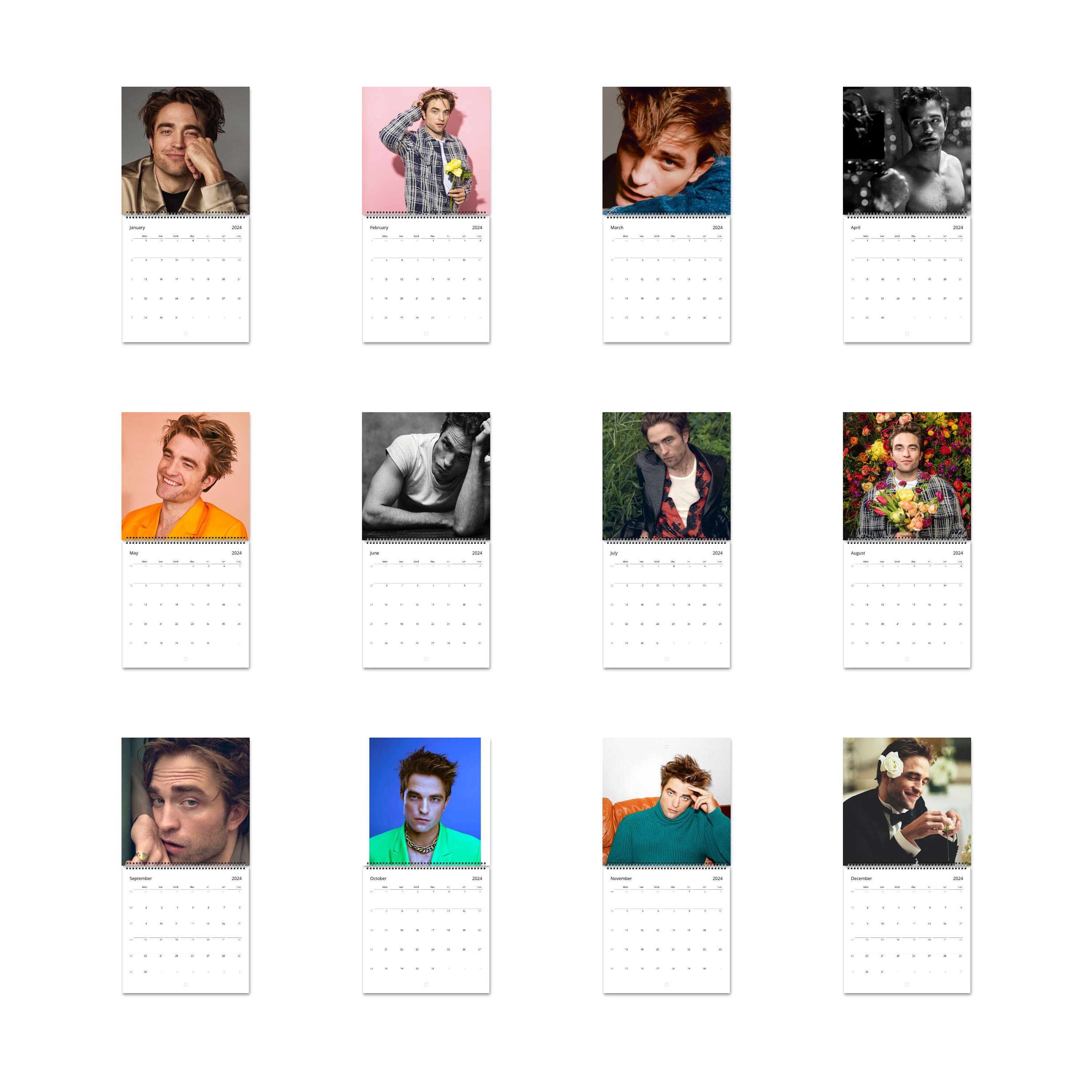 Robert Pattinson Calendar Vol.1 - 2024 Calendar, Wall Calendar 2024 ...