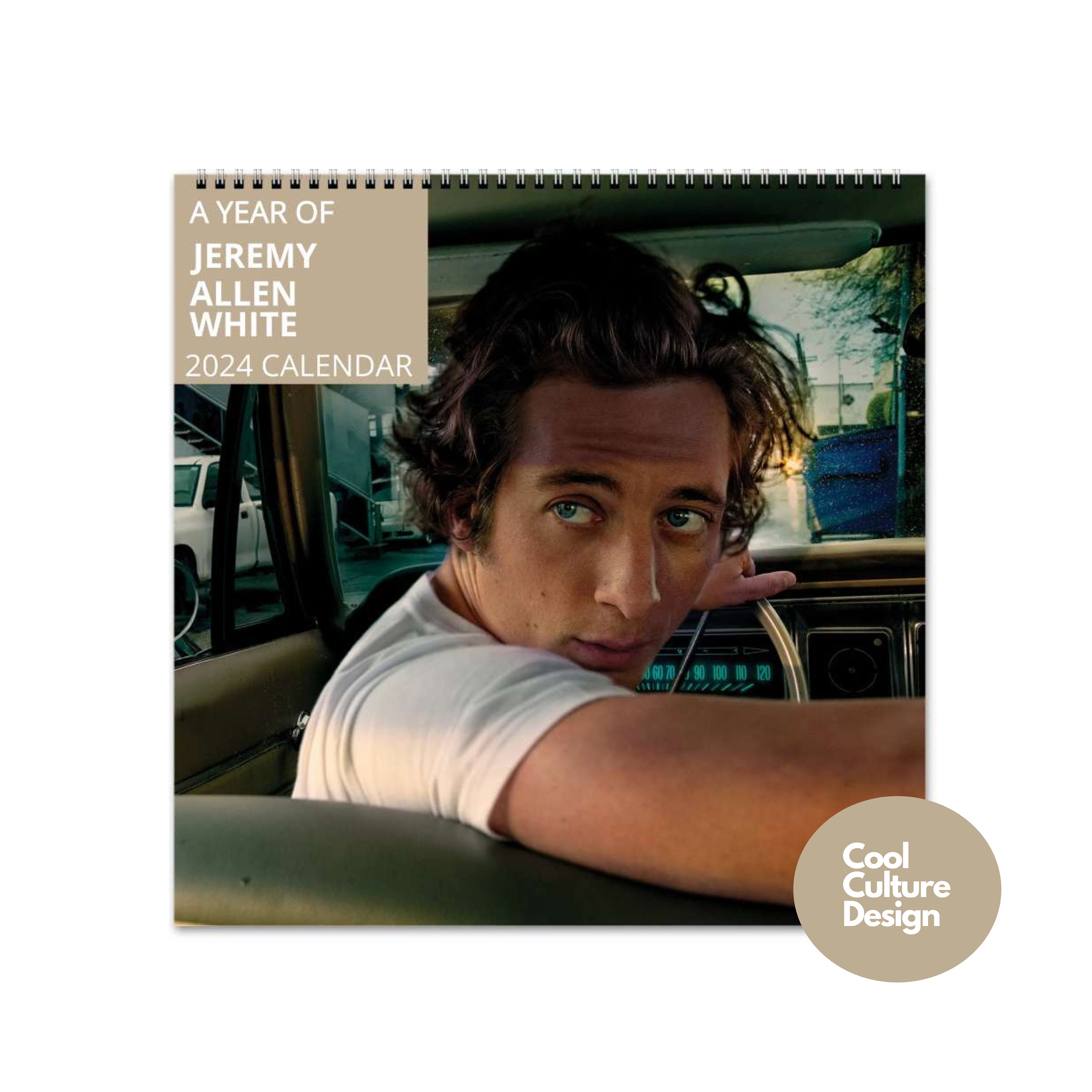 Jeremy Allen Calendar Vol.2 2024 Calendar, Wall Calendar 2024, Jeremy ...