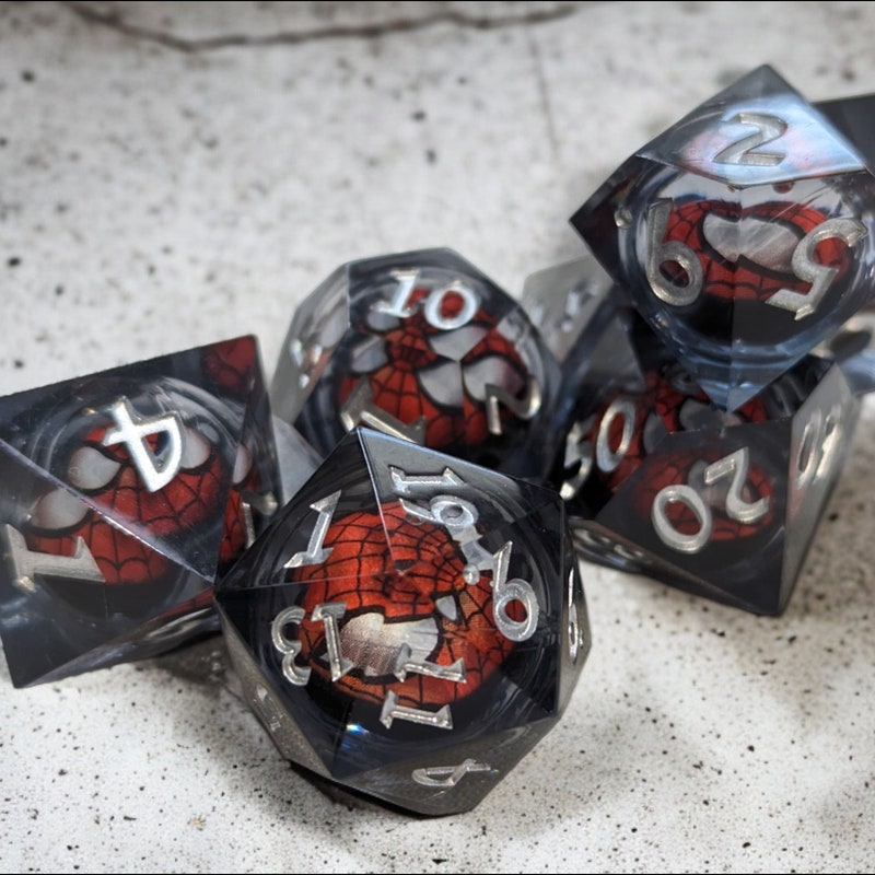 Cool Red Dice Sets - Etsy