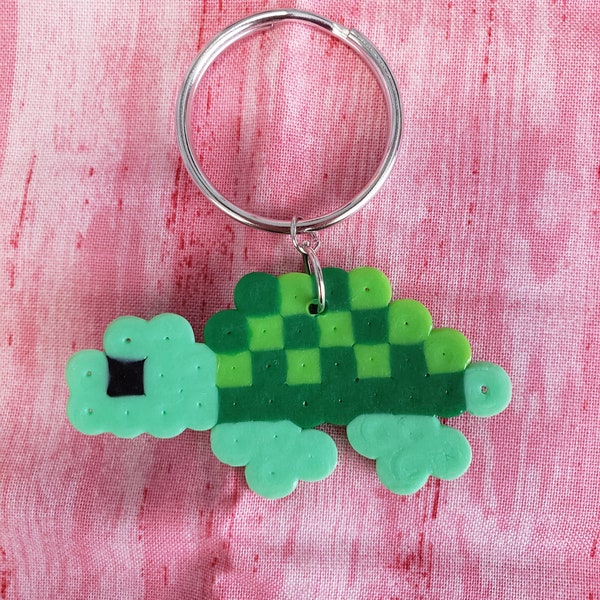 Perler Bead Keychain - Etsy