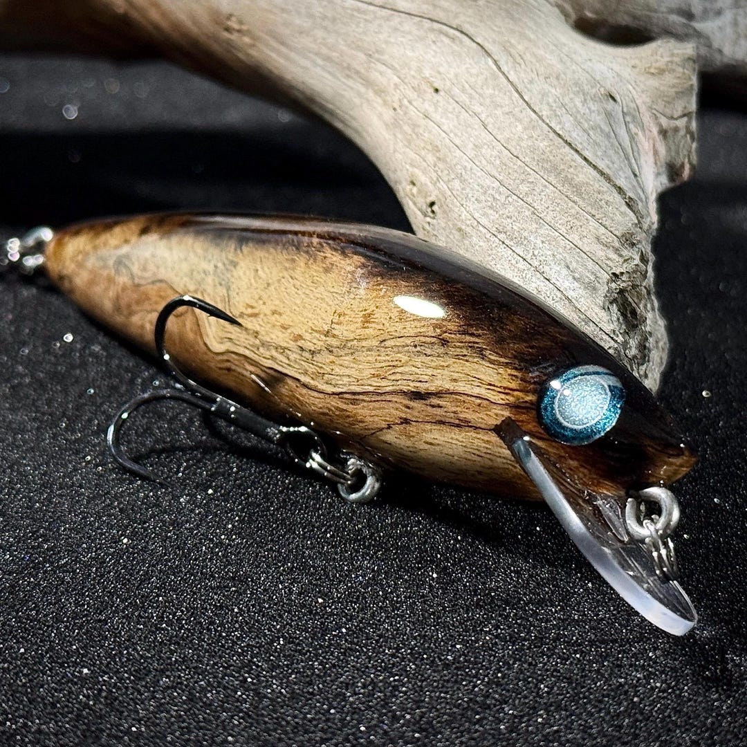 Treysart Spalted Oak Wood Jerkbait - Etsy