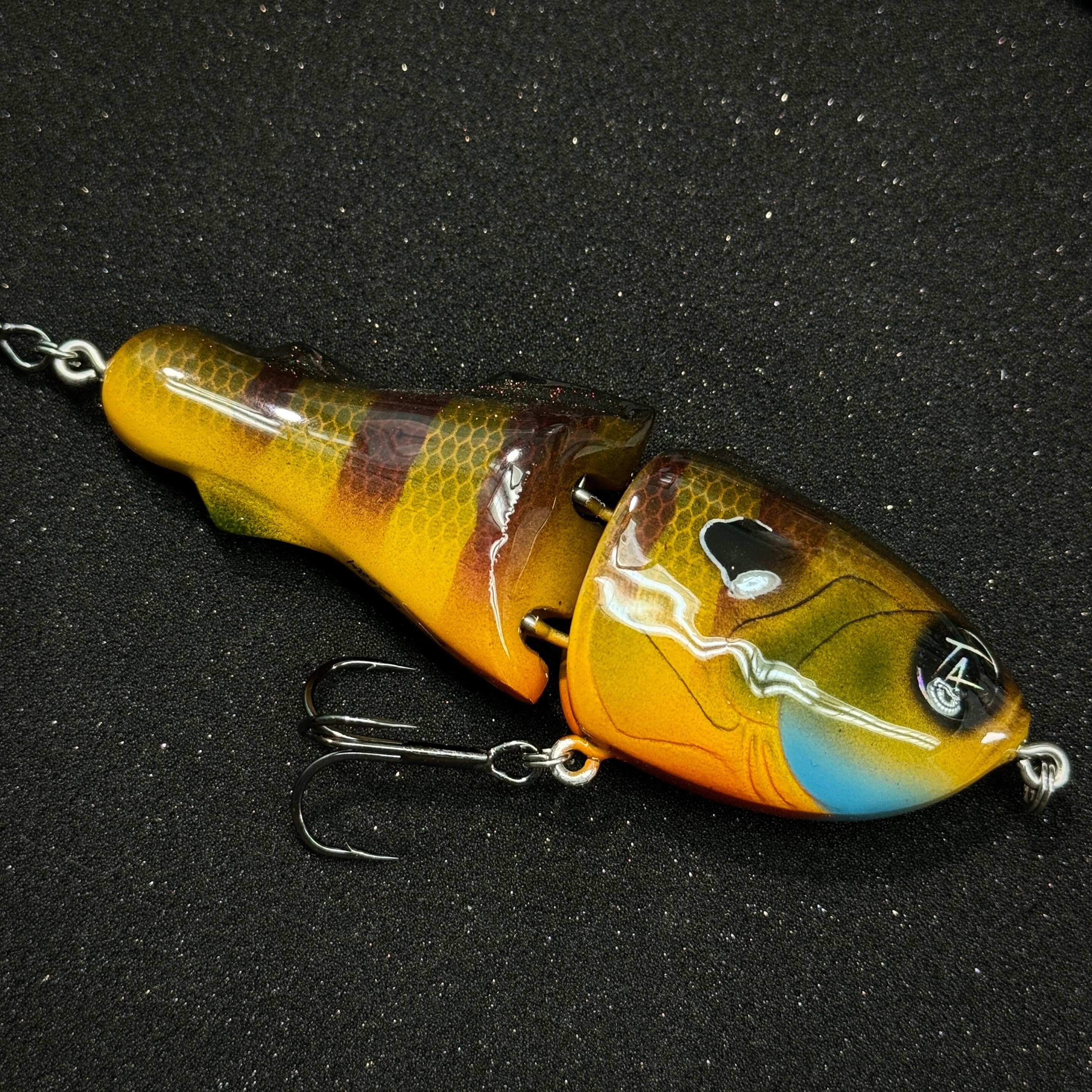 Treysart Handmade Fishing Lure 4.5 Inch Predator Swimbait bluegill - Etsy