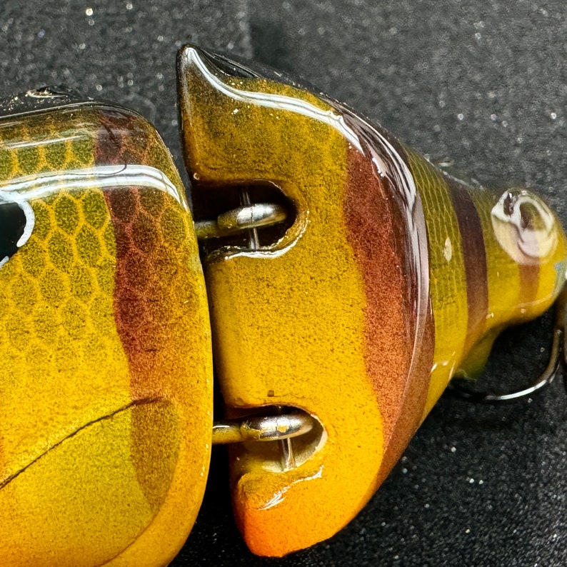 Treysart Handmade Fishing Lure 4.5 Inch Predator Swimbait bluegill - Etsy