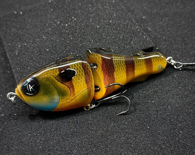Treysart Handmade Fishing Lure 4.5 Inch Predator Swimbait “bluegill” - Etsy