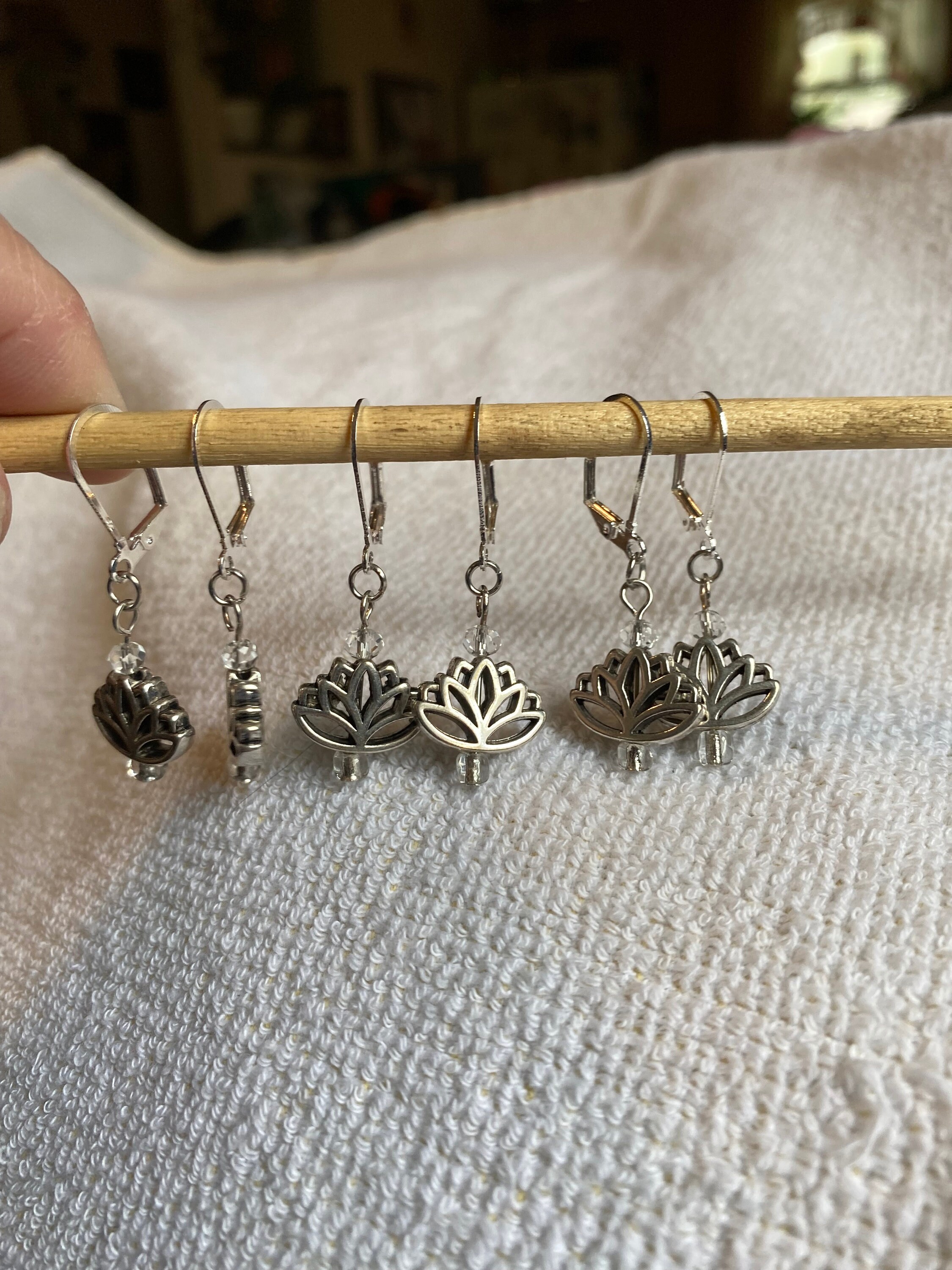 Lotus Stitch Markers - Etsy