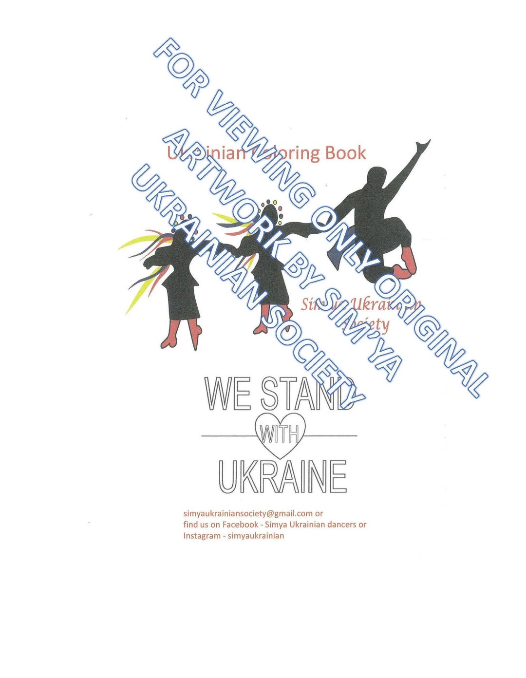 Ukrainian Coloring Book - Digital - Etsy