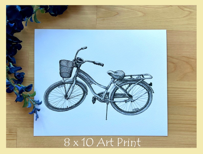 Bicycle Art Print - Etsy