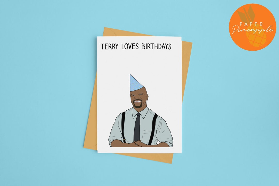 Brooklyn 99 Birthday Card Brooklyn Nine Nine Terry Crews - Etsy