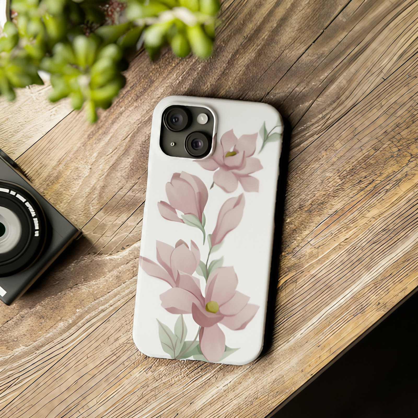 Pink Flower Phone Case for iPhone 15 14 13 12 11 X XR - Etsy