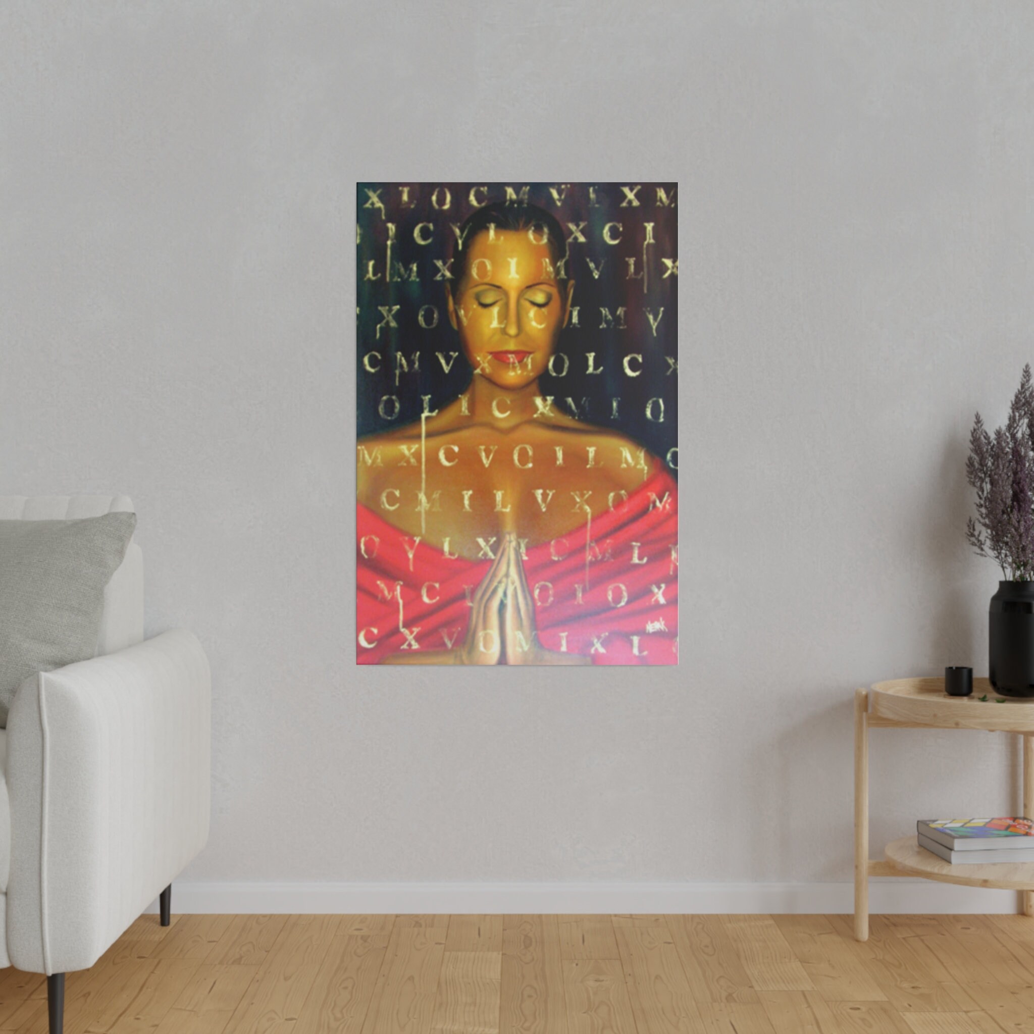 Praying Woman Realism Art Zen Woman Praying Peacefully Print - Etsy