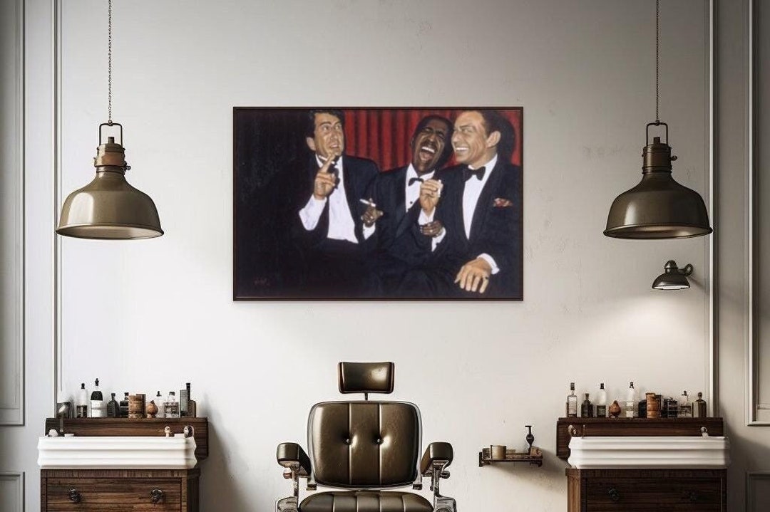 Rat Pack Original Oil Painting on Canvas Vintage Style Wall Decor Rat ...