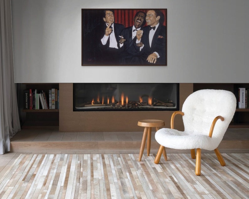 Rat Pack Original Oil Painting on Canvas Vintage Style Wall Decor Rat ...