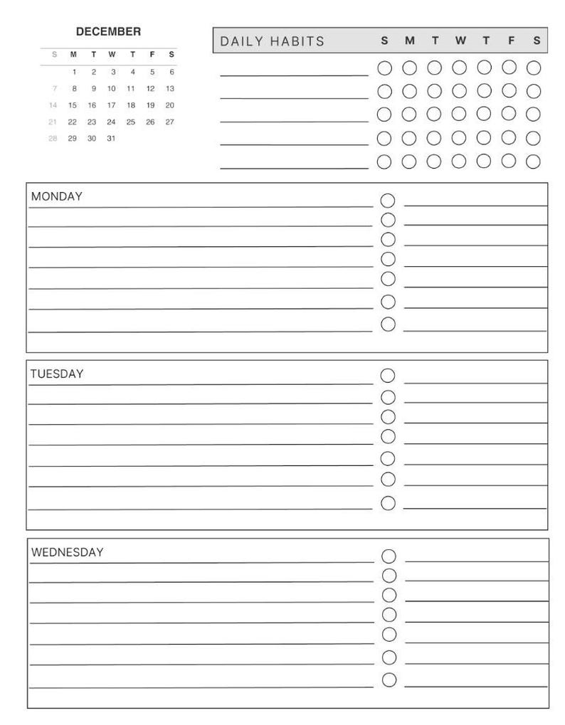 72-hour Focus Planner – 7x9 Spiral Daily Planner, 3-day Sprint Layout ...