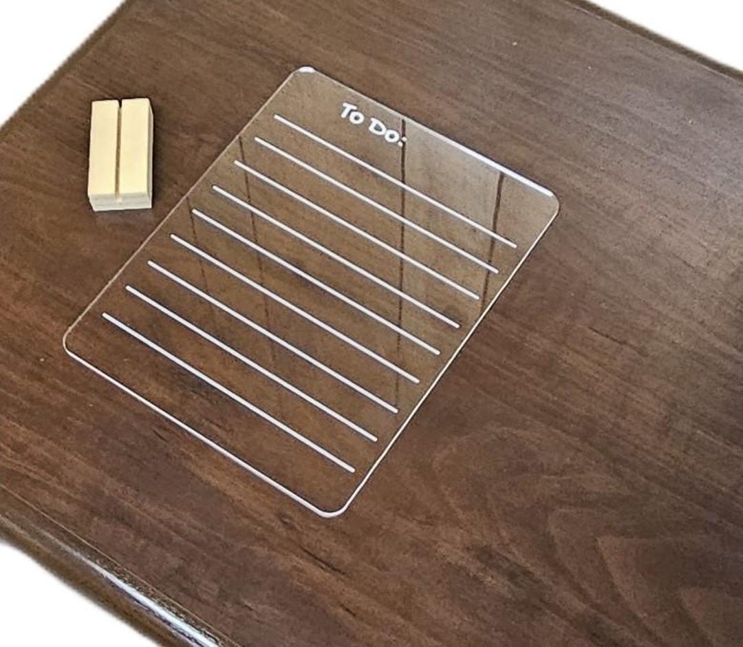 Acrylic to Do List Board – Reusable Dry Erase Desk Notepad - Etsy