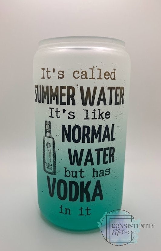 Summer Water Glass/mug/tumbler - Etsy