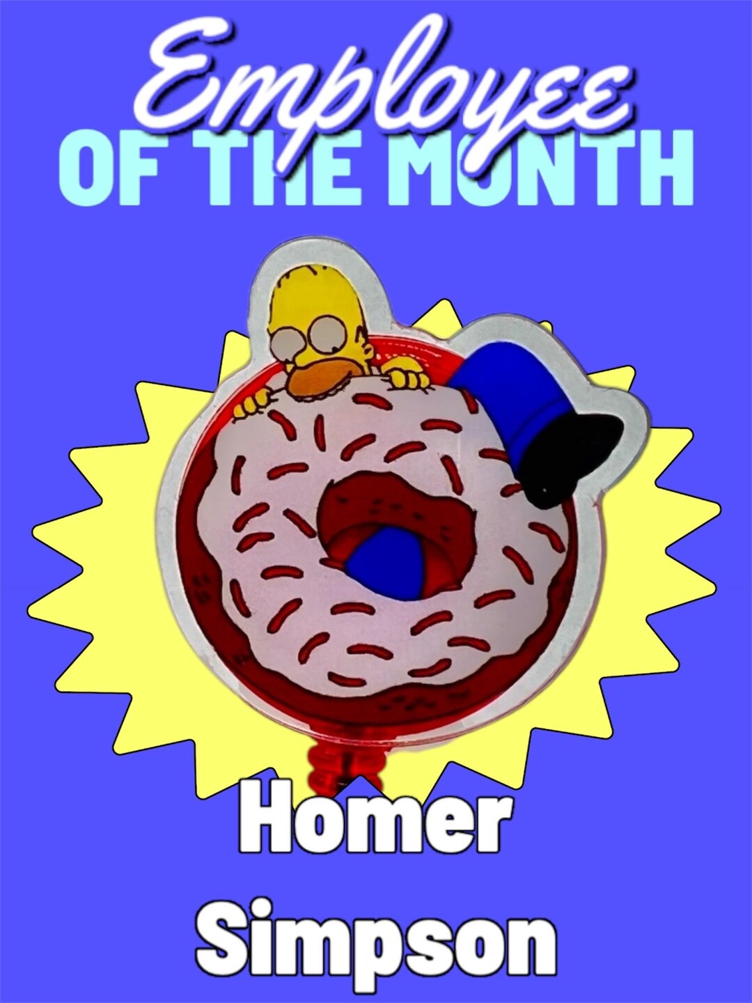 A Cute Cartoon Homer Badge Reel - Etsy